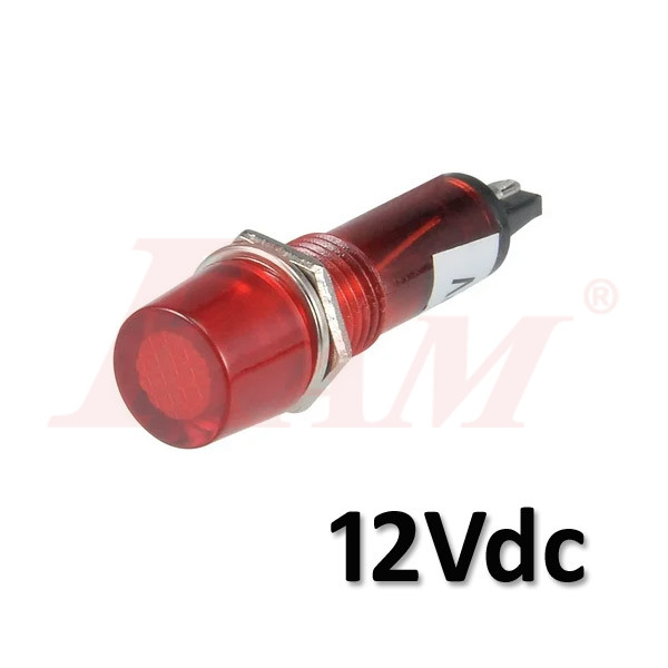 XD10-3 DC12V RED Small LED Signal Indicator Light 10mm | RAM ...